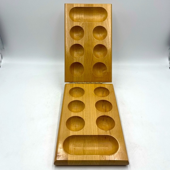 Other | Mancala Sungka Congkak Ancient Strategy Game Folding Hinge ...